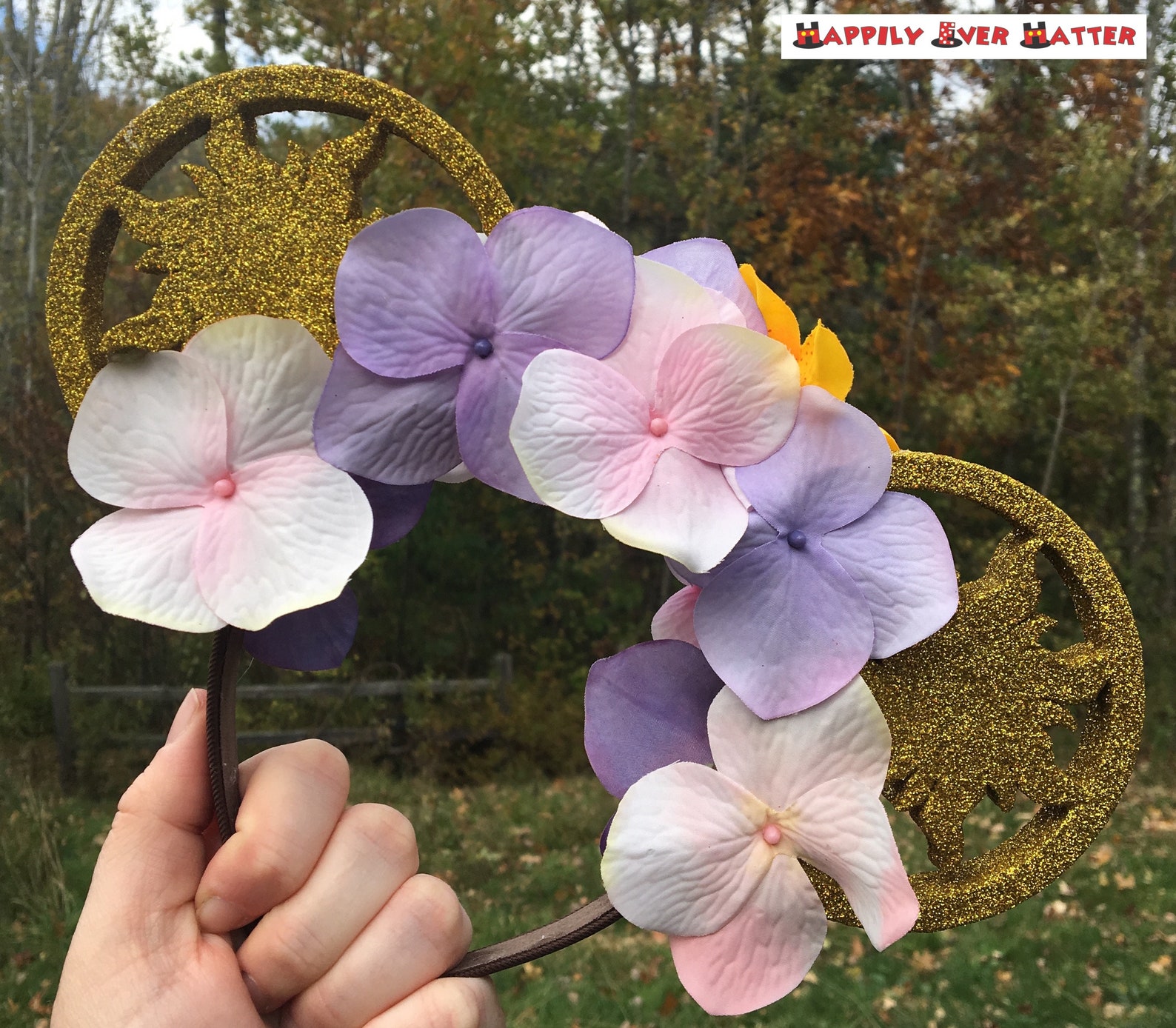 Rapunzel Tangled Sun Flower Crown 3D Printed Mickey Mouse Ears ...
