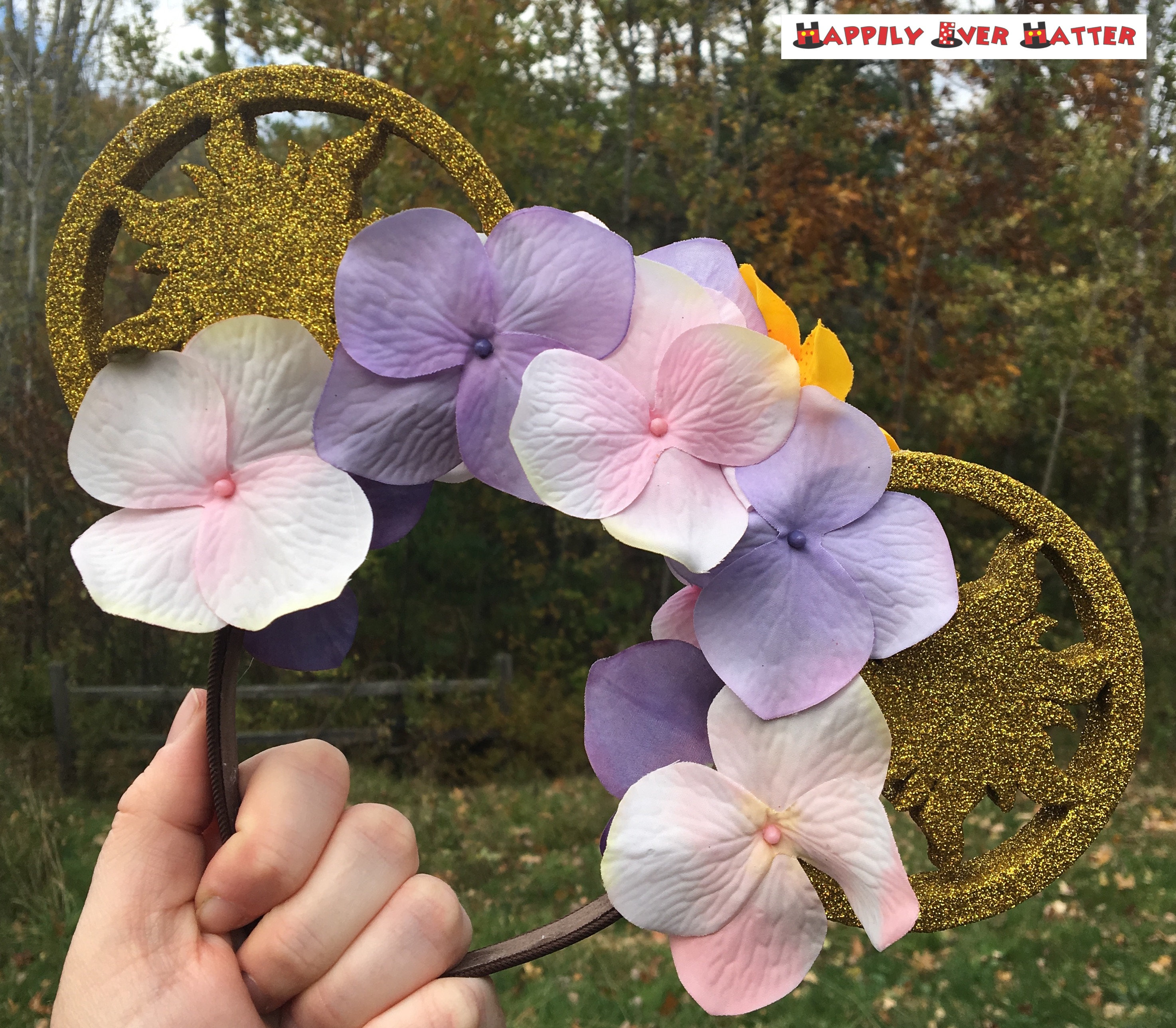 Rapunzel Tangled Sun Flower Crown 3D Printed Mickey Mouse Ears | Etsy