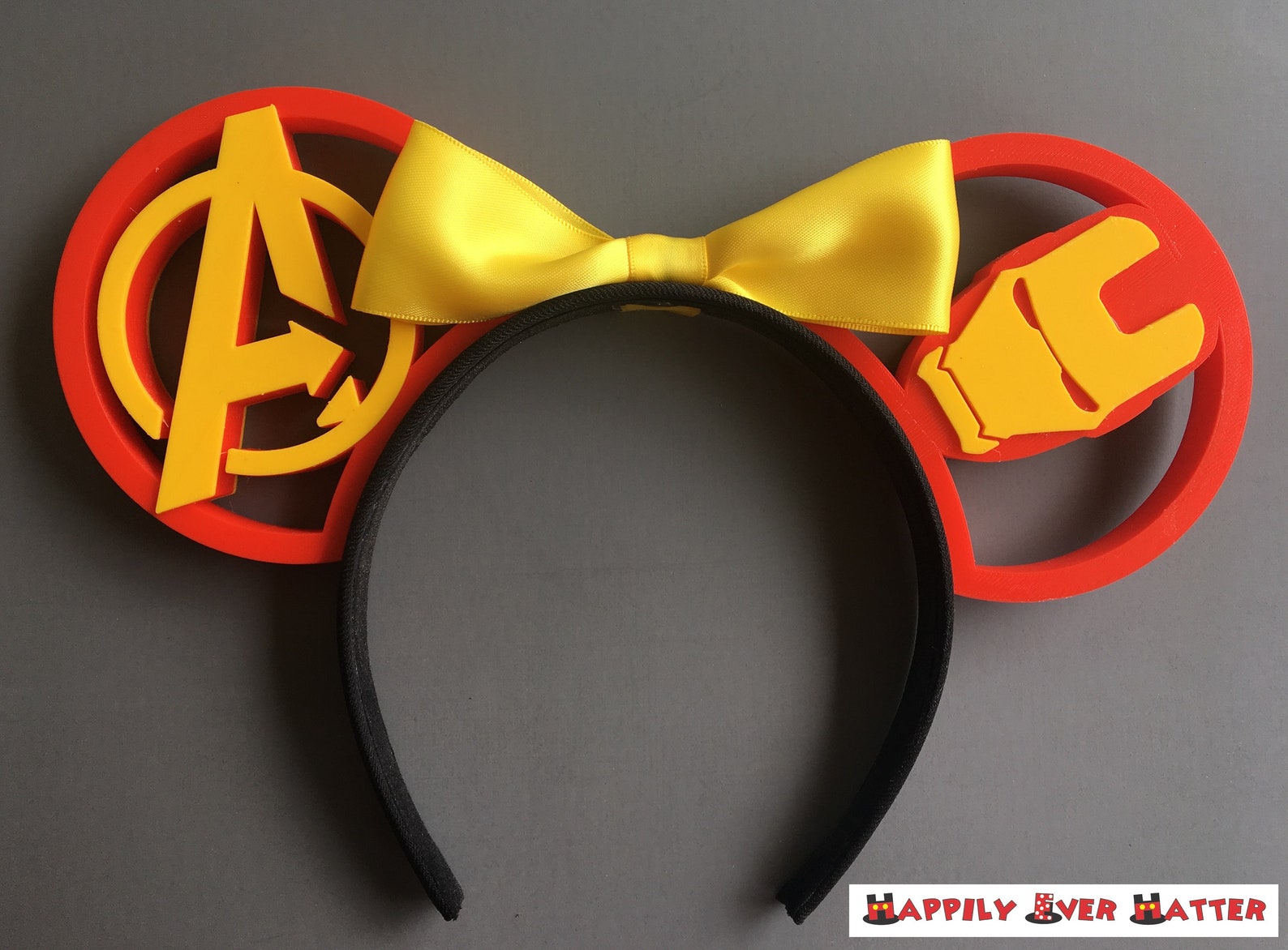 Avengers Iron Man 3D Printed Mickey Mouse Ears Illusionears Headband - Etsy