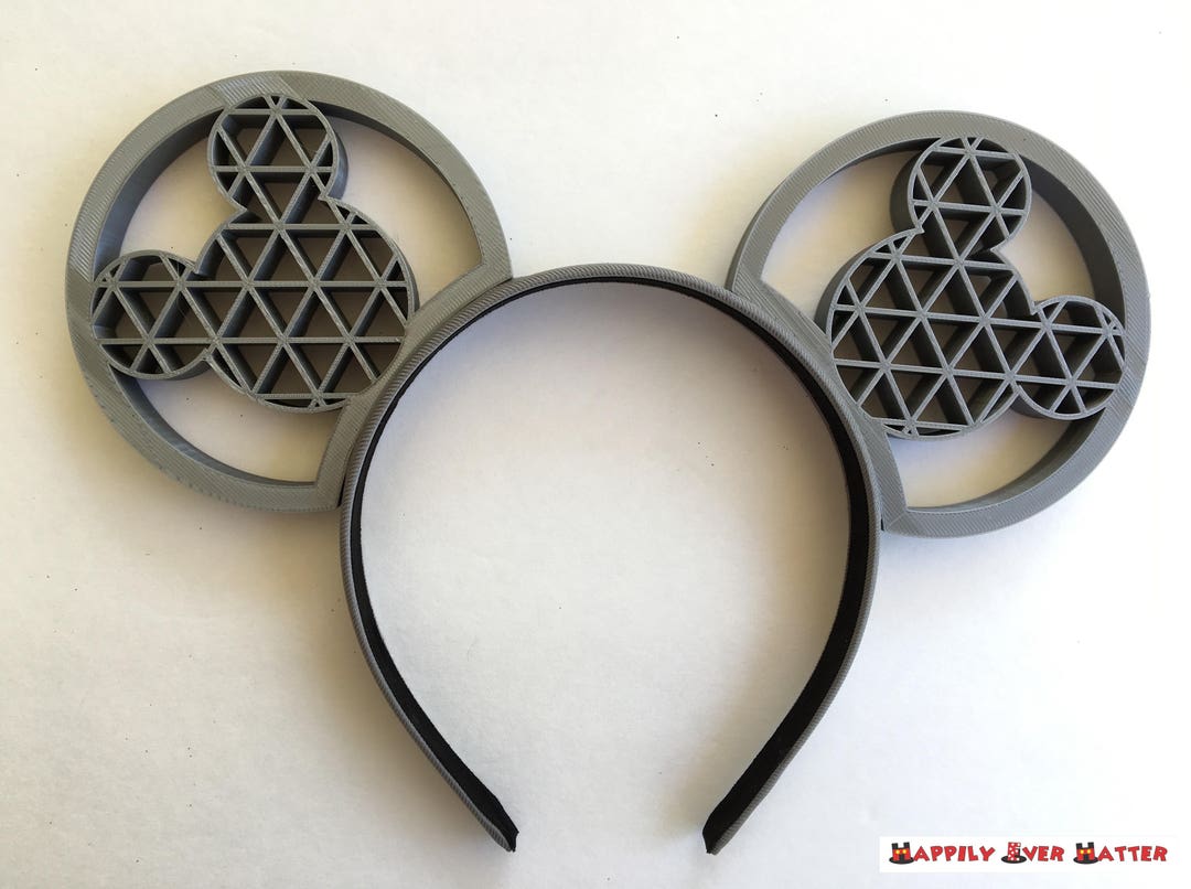 Spaceship Earth Mickey 3D Printed Mickey Mouse Ears Illusionears ...