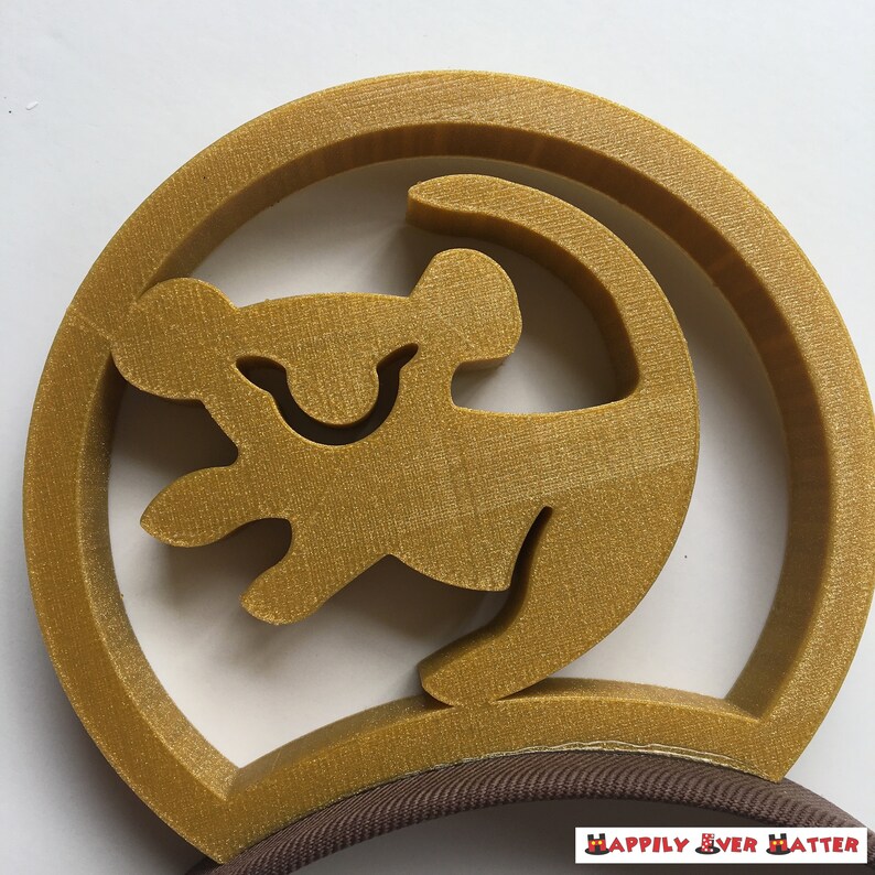 Simba Lion King 3D Printed Mickey Mouse Ears IllusionEars | Etsy