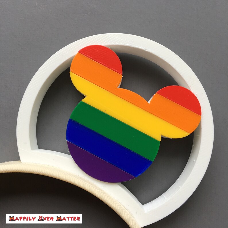 Rainbow Mickey Love 3D Printed Gay Pride LGBTQ Mickey Mouse Ears ...