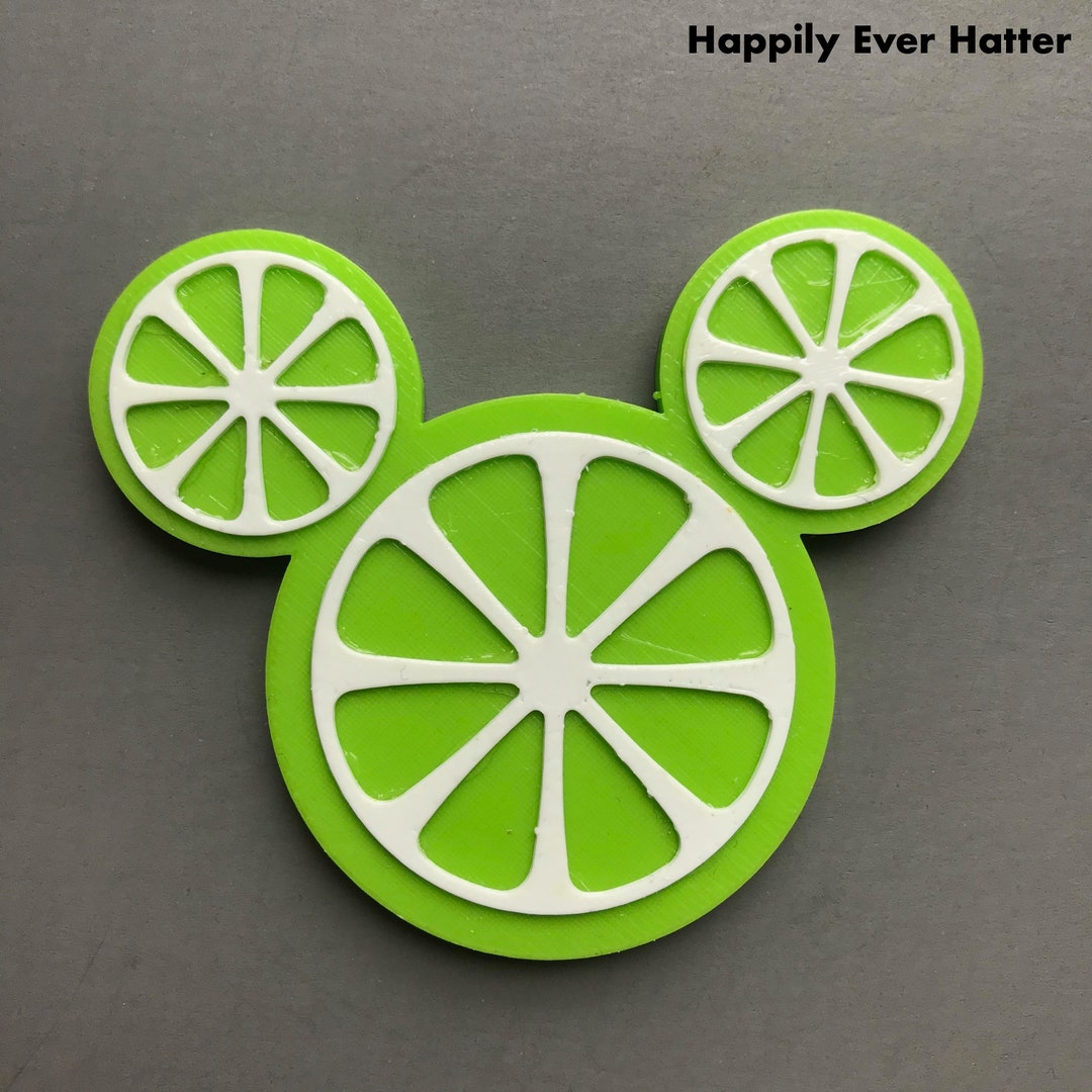 Mickey Mouse Lime Slice 3D Printed Women and Girls Hair Clip Barrette ...