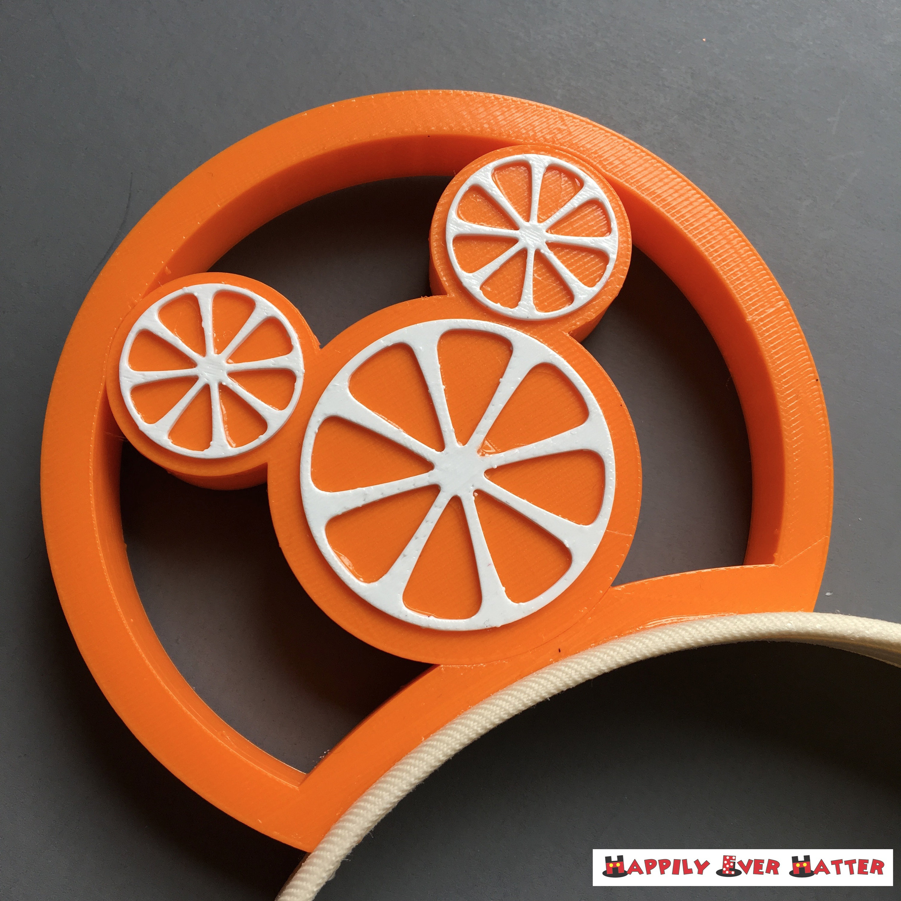 Mickey Orange Slice 3D Printed Fruit Food Mouse Ears Illusionears ...