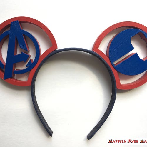 Avengers Iron Man 3D Printed Mickey Mouse Ears Illusionears - Etsy
