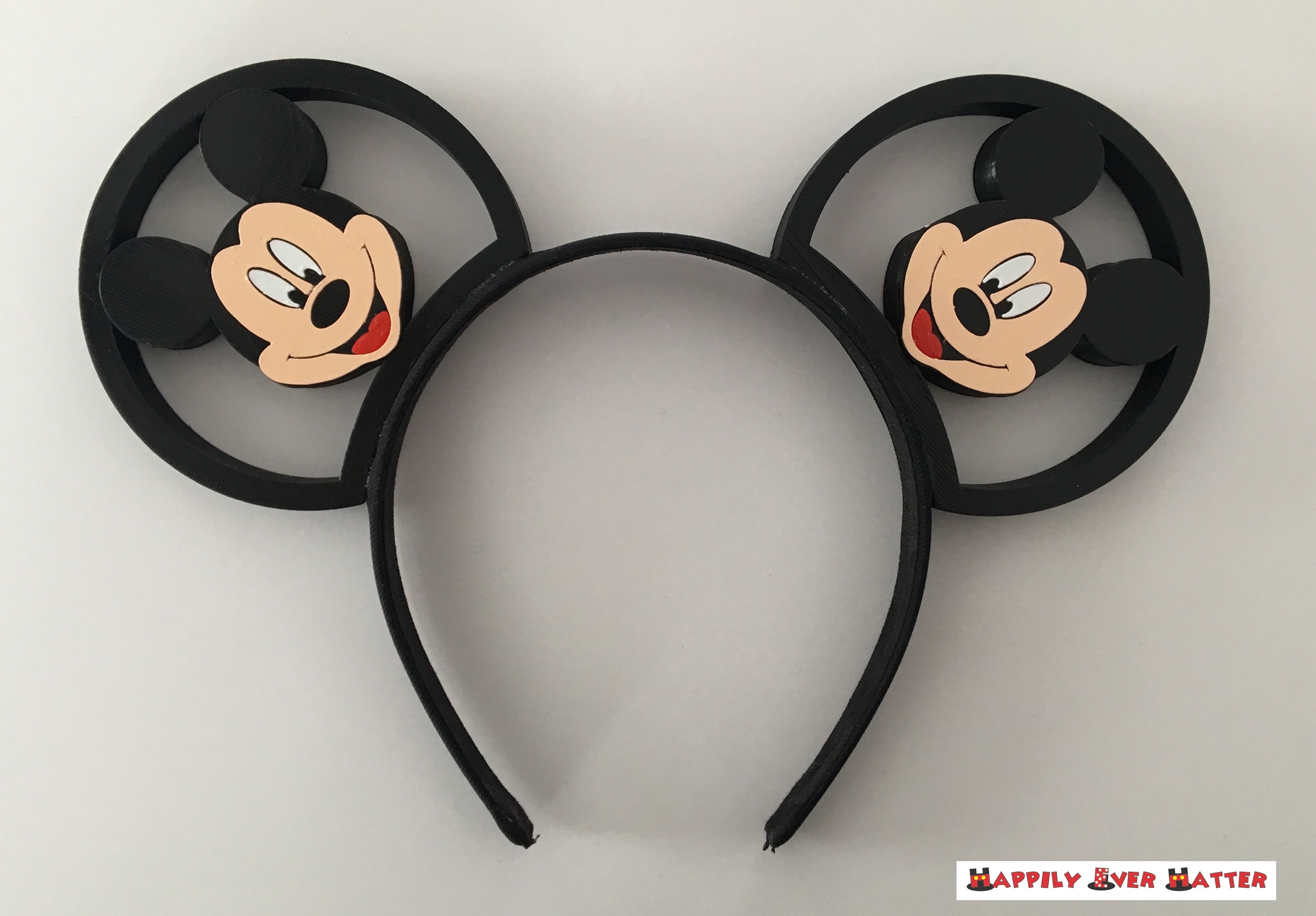 Mickey Mouse 3D Impreso Orejas de ratón IllusionEars Diadema - Etsy España