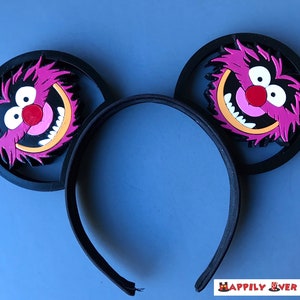 Animal Muppets 3D Printed Mickey Mouse Ears Illusionears Headband - Etsy