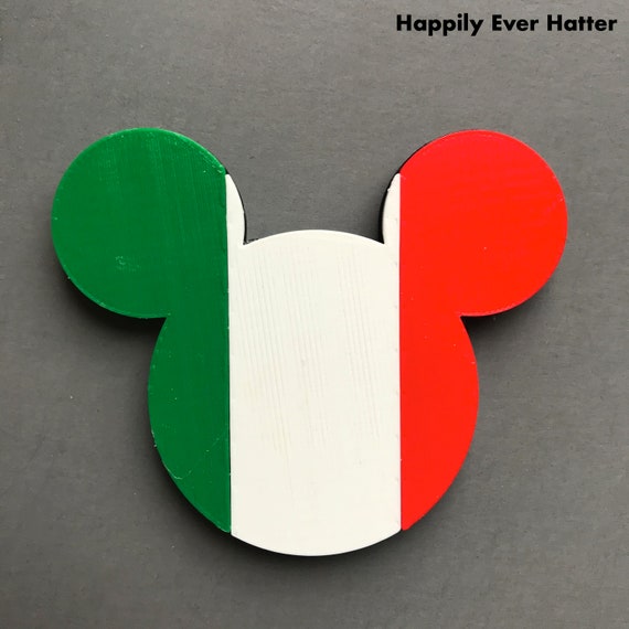 Italy Mickey Mouse Flag Epcot World Showcase Women and Girls | Etsy