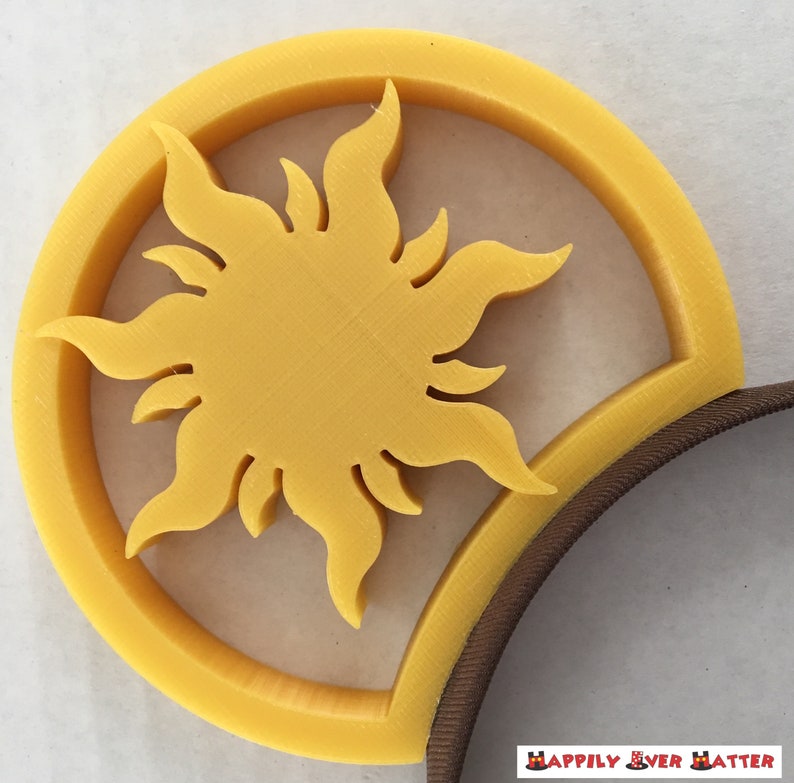 Rapunzel Tangled Sun 3D Printed Mickey Mouse Ears Illusionears - Etsy