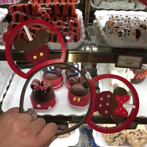 Mickey and Minnie Candy Apple Sugar 3D Printed Mouse Ears Illusionears ...