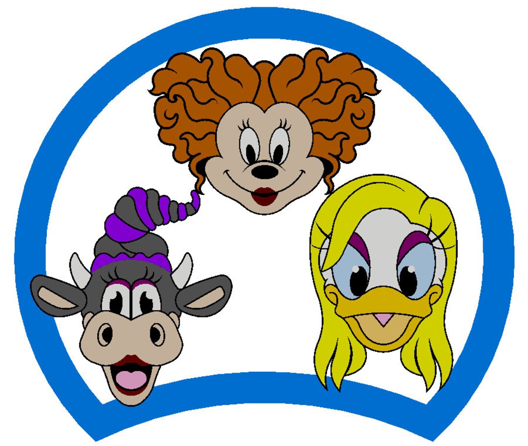 Hocus Pocus Minnie Daisy Clarabelle Sanderson Sisters 3D Printed Mickey ...