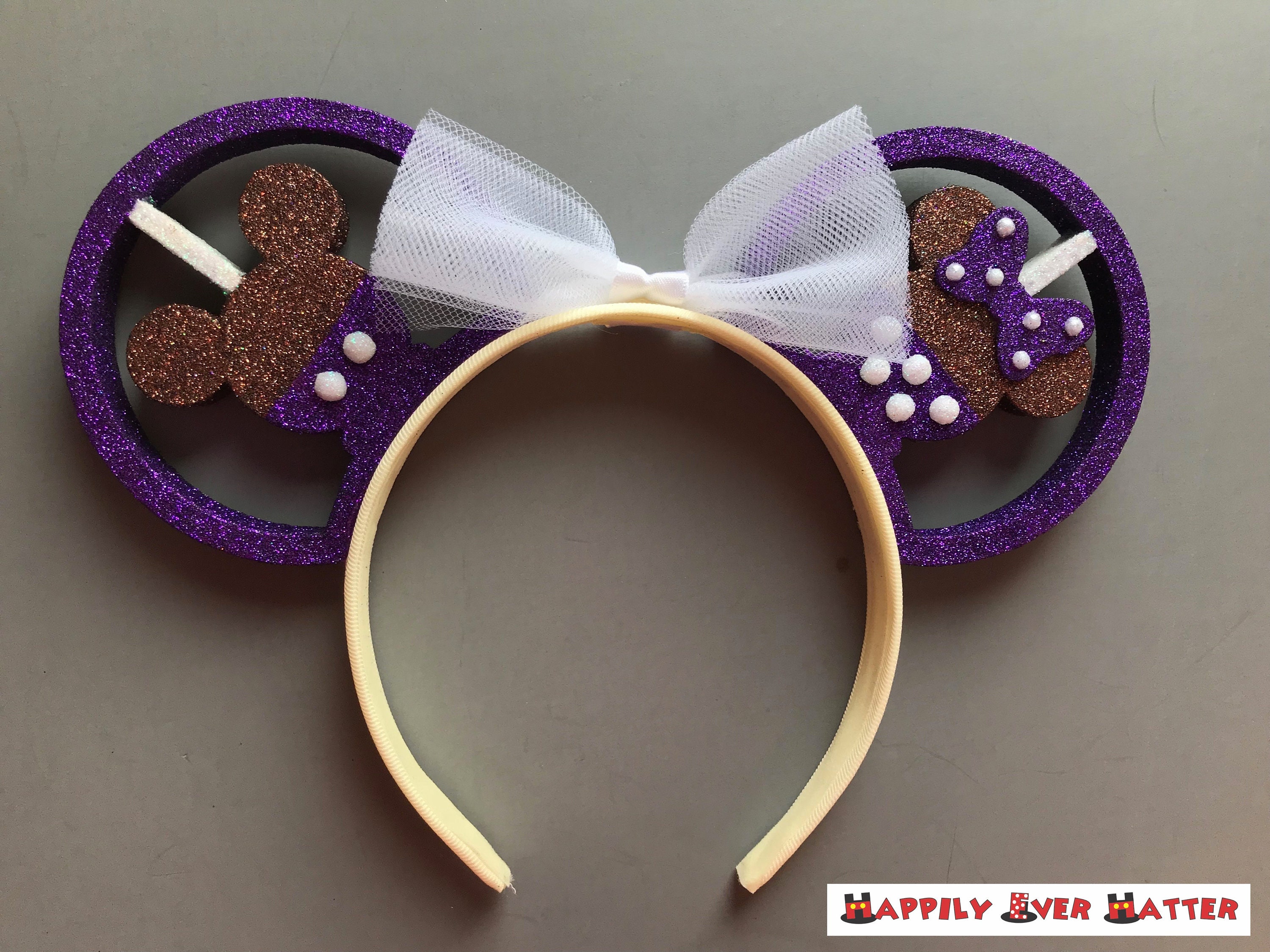 Purple Potion Mickey and Minnie Glitter Candy Apple 3D Printed | Etsy