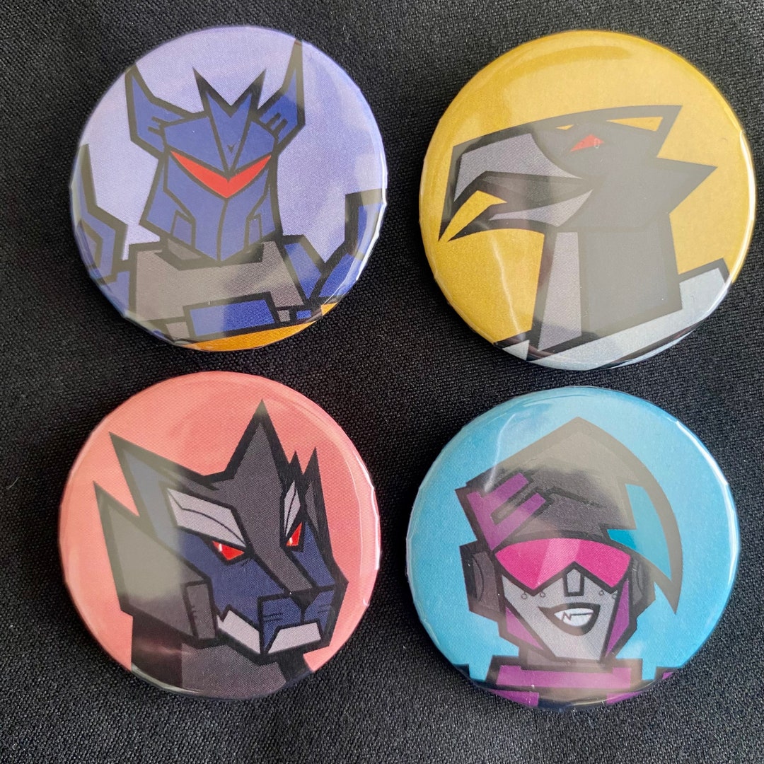 Earthspark Soundwave & Cassettes Buttons - Etsy