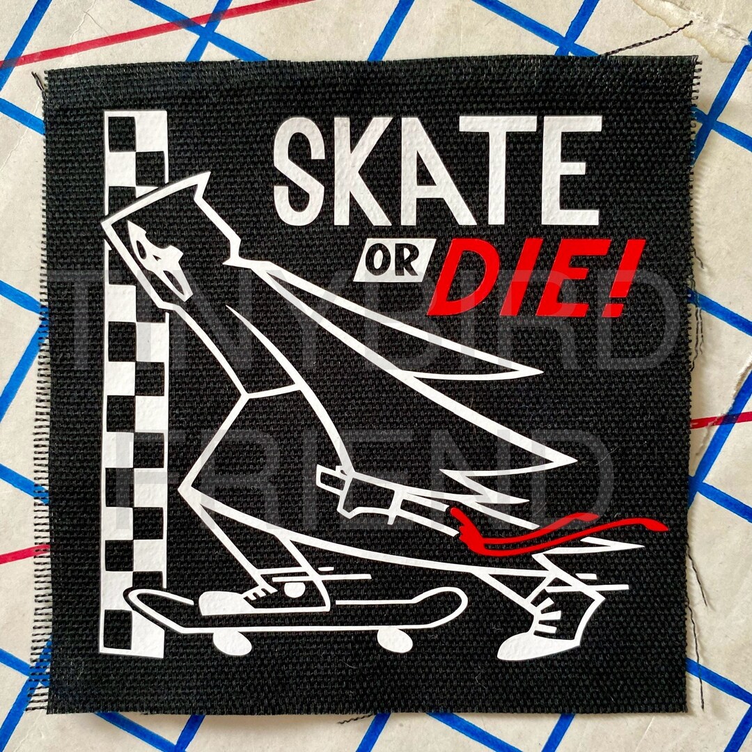 Skate or Die Ghostface Patch - Etsy