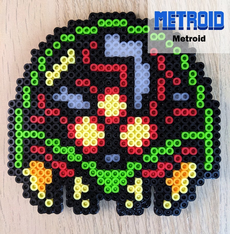 NES Metroid Metroid Perler Art - Etsy