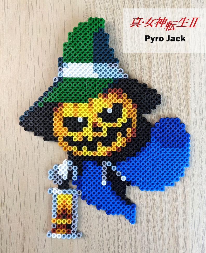 Shin Megami Tensei II - Pyro Jack Perler Art - Etsy