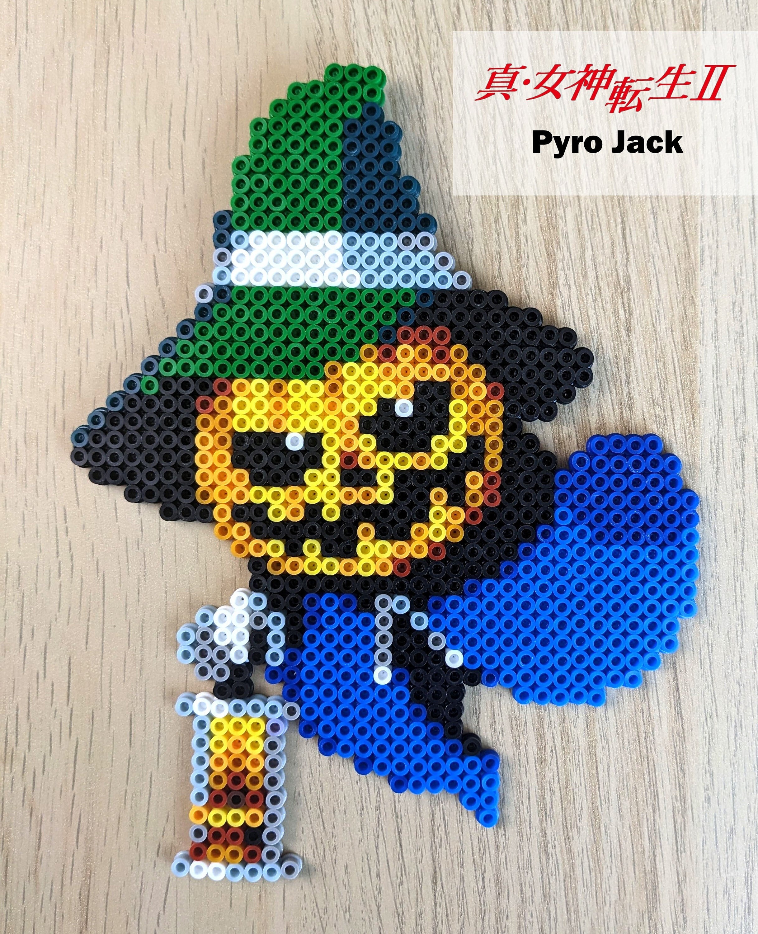 Shin Megami Tensei II - Pyro Jack Perler Art - Etsy