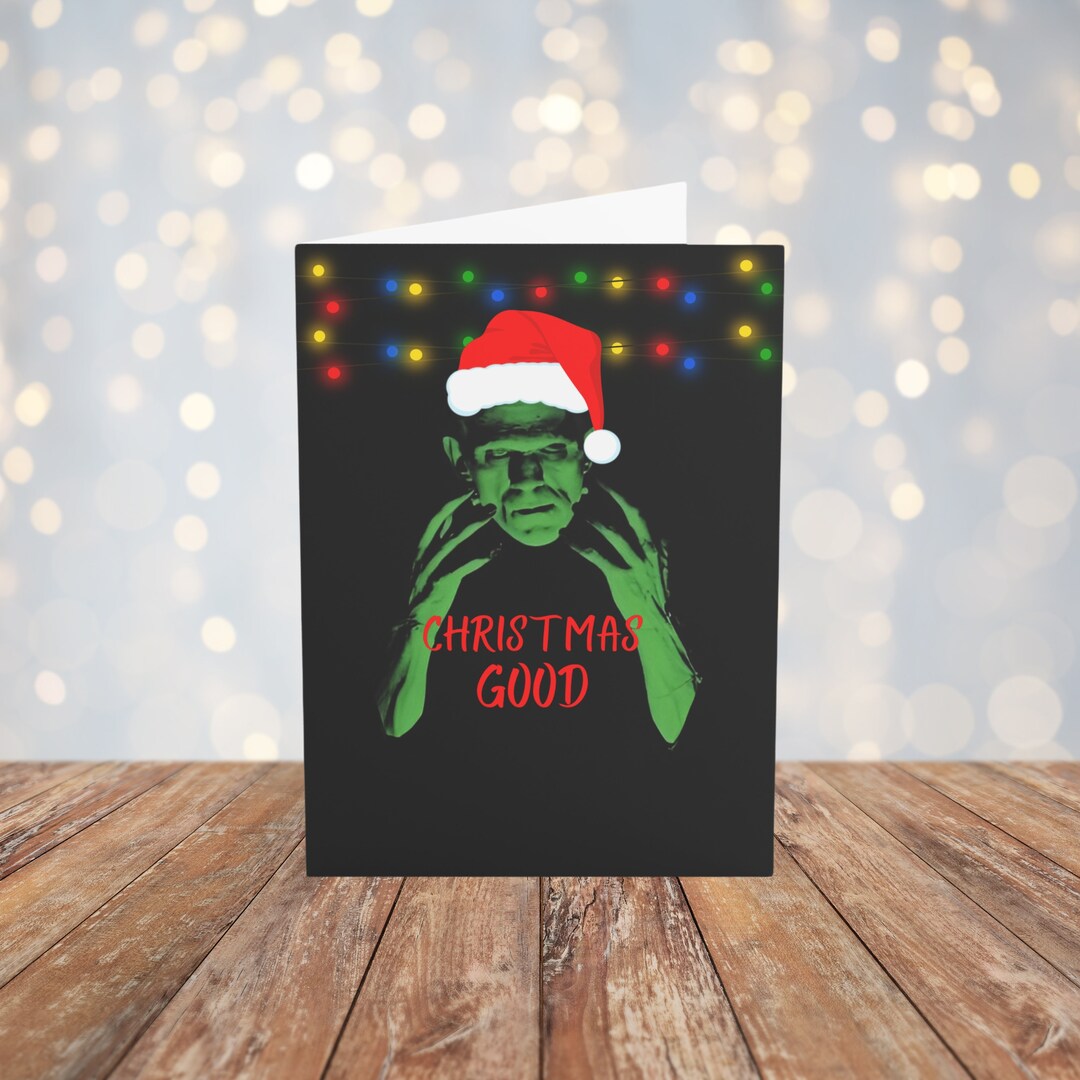 Frankenstein Christmas Cards, Classic Monster, Horror Christmas, Gothic ...