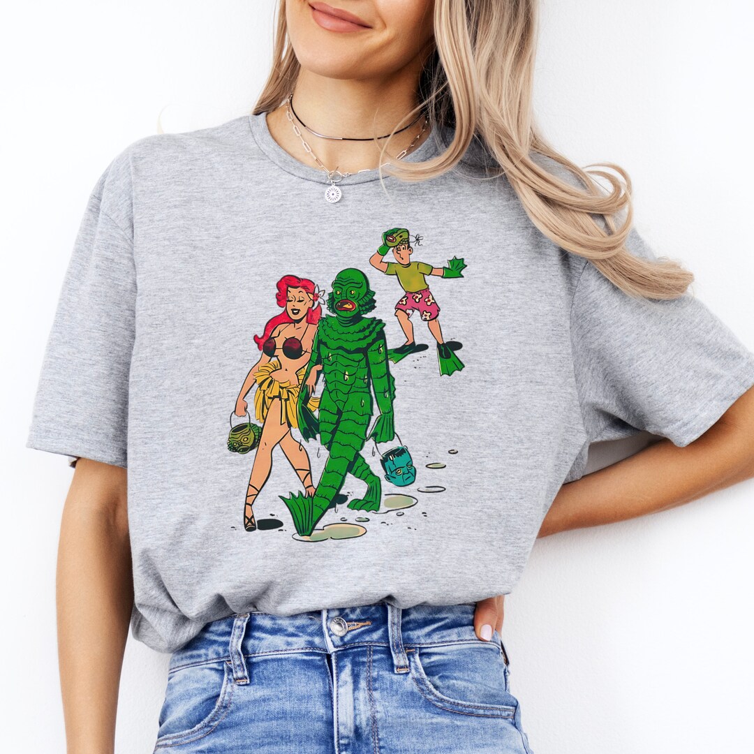 Cute the Creature Summer Tee, Black Lagoon, Classic Monster, Goth ...