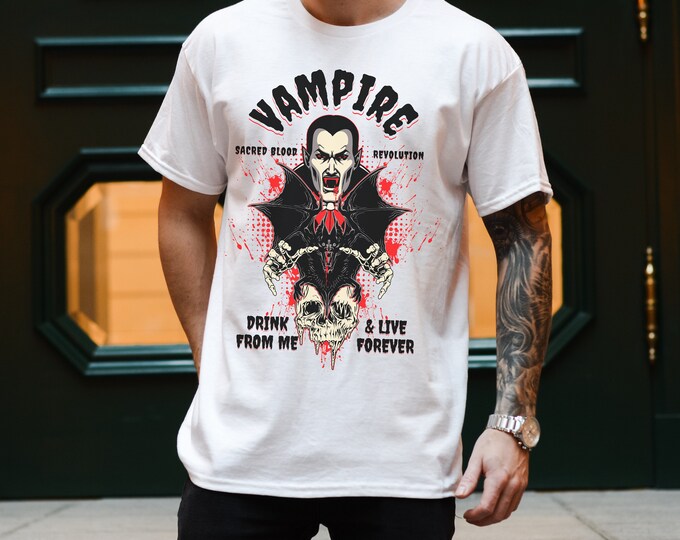 Vampira Horror Host Gothic Shirt Vampire Shirt Horror Shirt Halloween ...