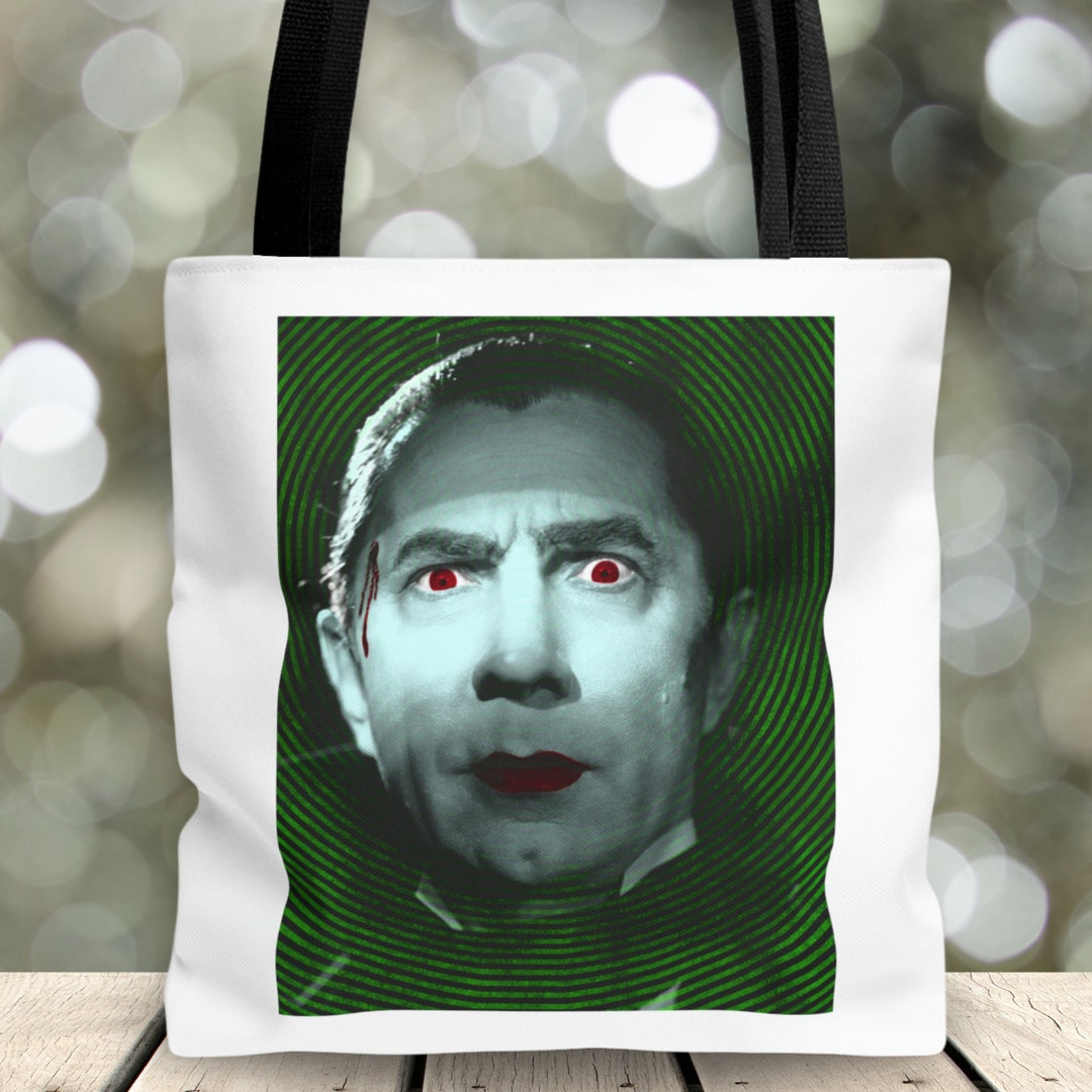 Classic Dracula Tote Bag, Vampire Shoulder Bag, Gothic Tote, Horror ...