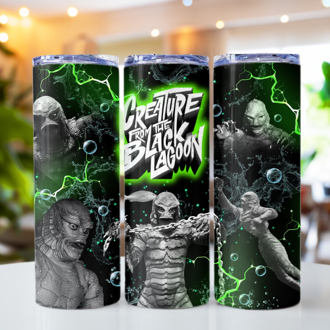 Creature From the Black Lagoon Tumbler, Classic Monster, Goth Tumbler ...