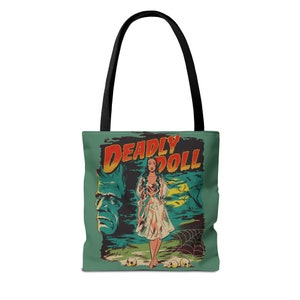 Horror Frankenstein Tote Bag, Goth, Gothic Style, Alt, Aesthetic ...