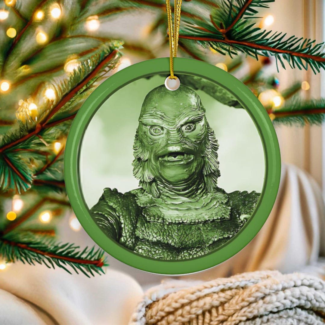 Classic Horror the Creature Ornament, Horror Lover, Halloween Tree ...