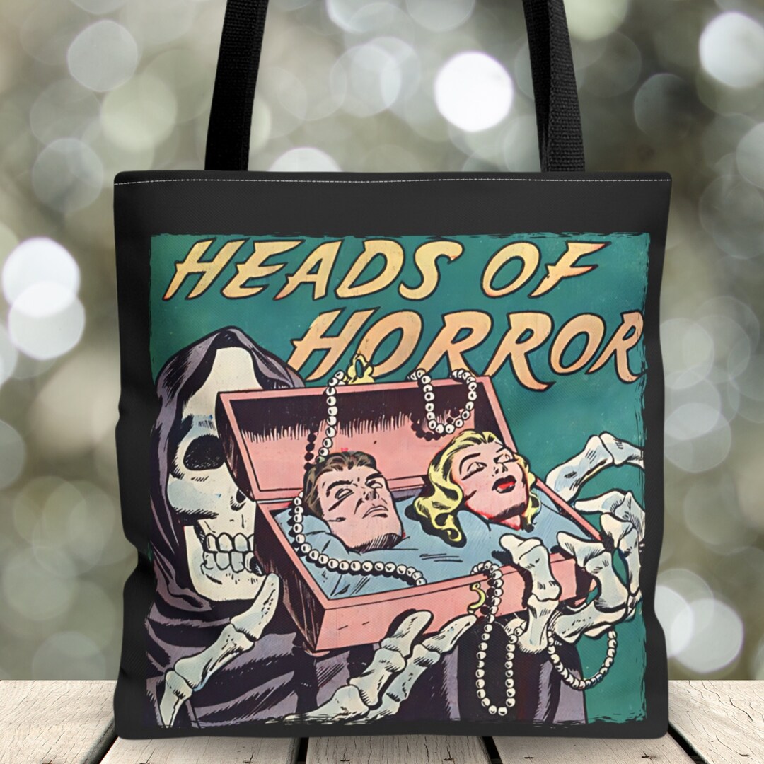Horror Comic Tote Bag, Goth, Gothic Style, Alt, Aesthetic, Comic Book ...