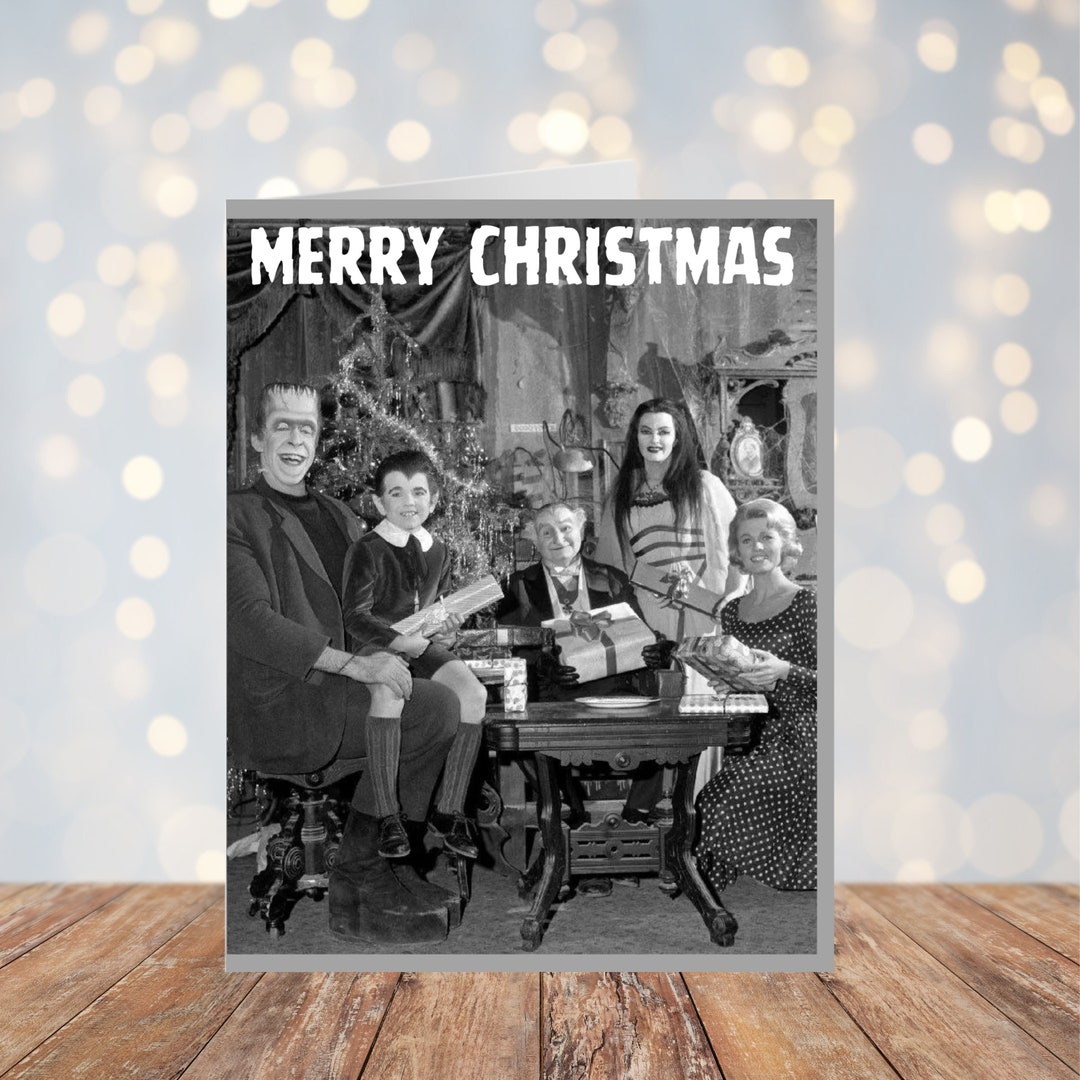 Munster Christmas Cards, Horror Lover, Alt, Goth, Occult Classsic ...