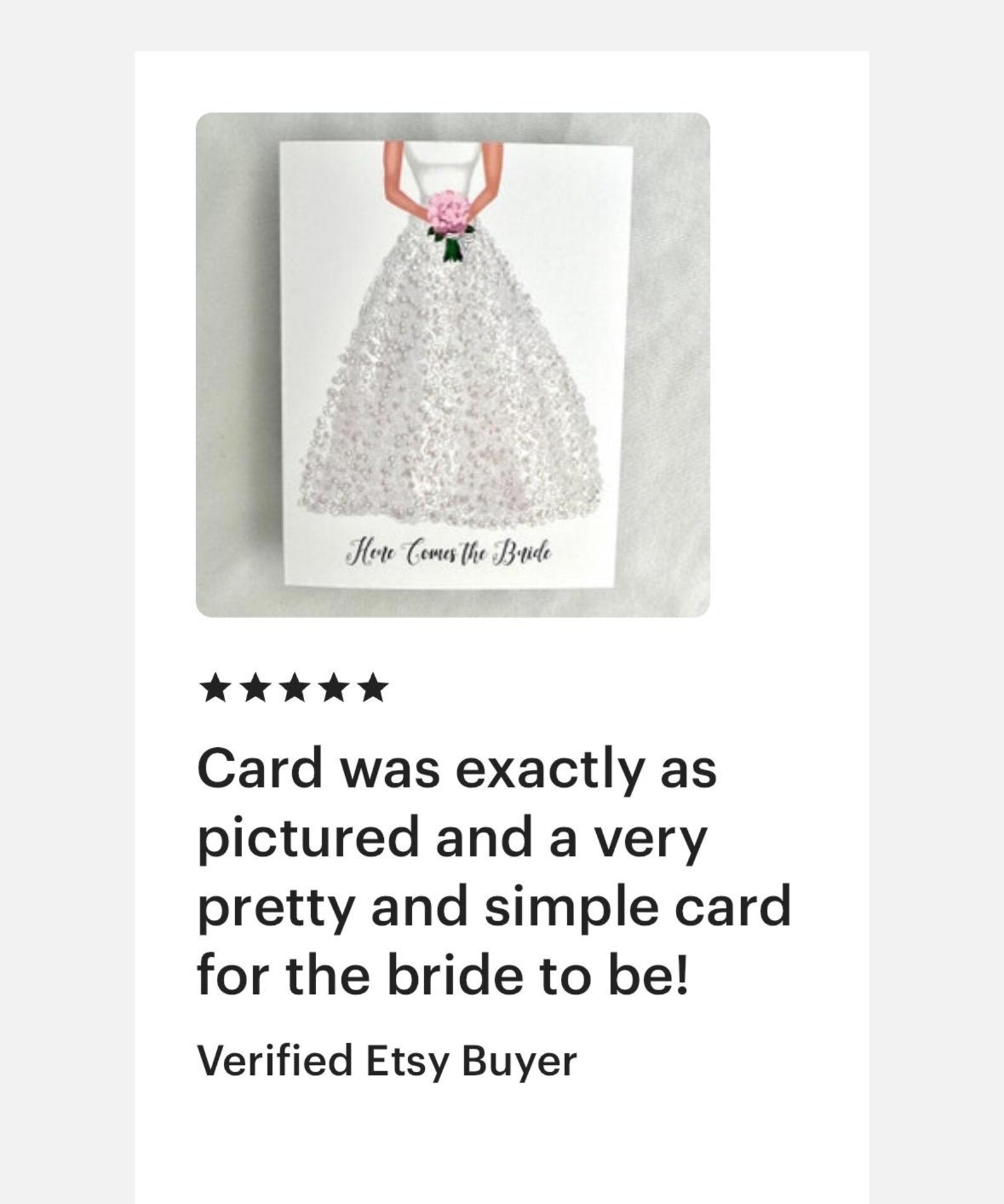 Hand-painted Wedding Dress Card, Bridal Shower Gift - Etsy