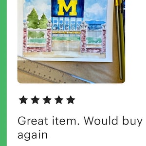 Michigan Print, University of Michigan Wolverines Football Print, Big ...
