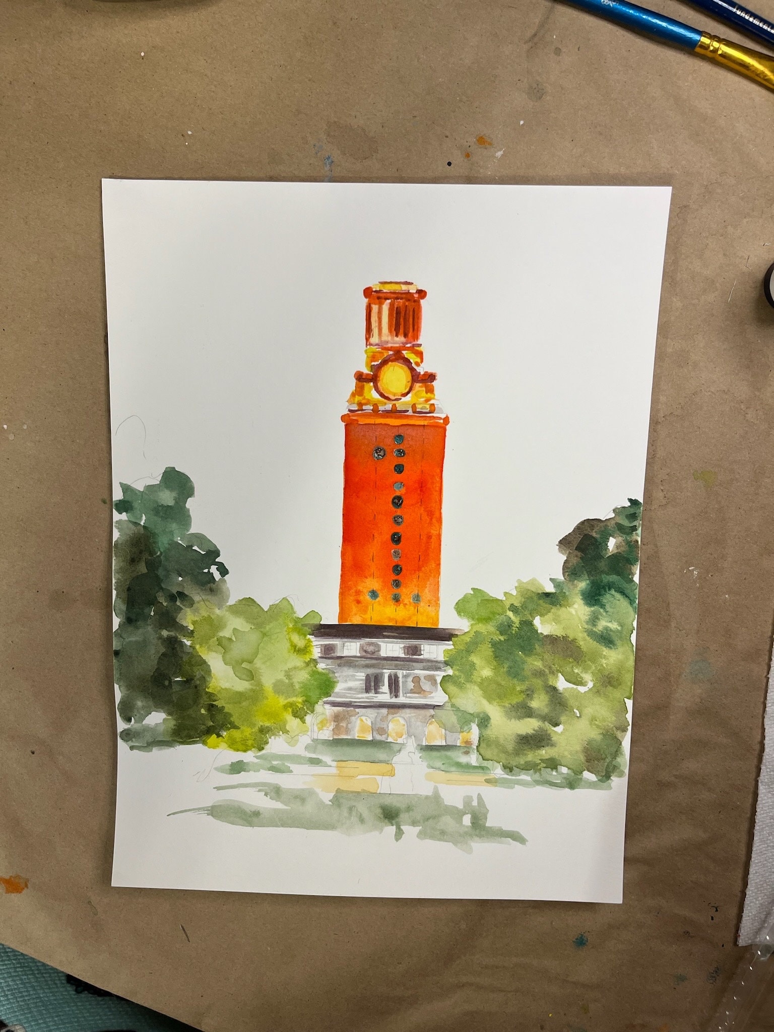 Wall Art, University of Texas Gift, UT Tower, Austin Texas Art, Print ...