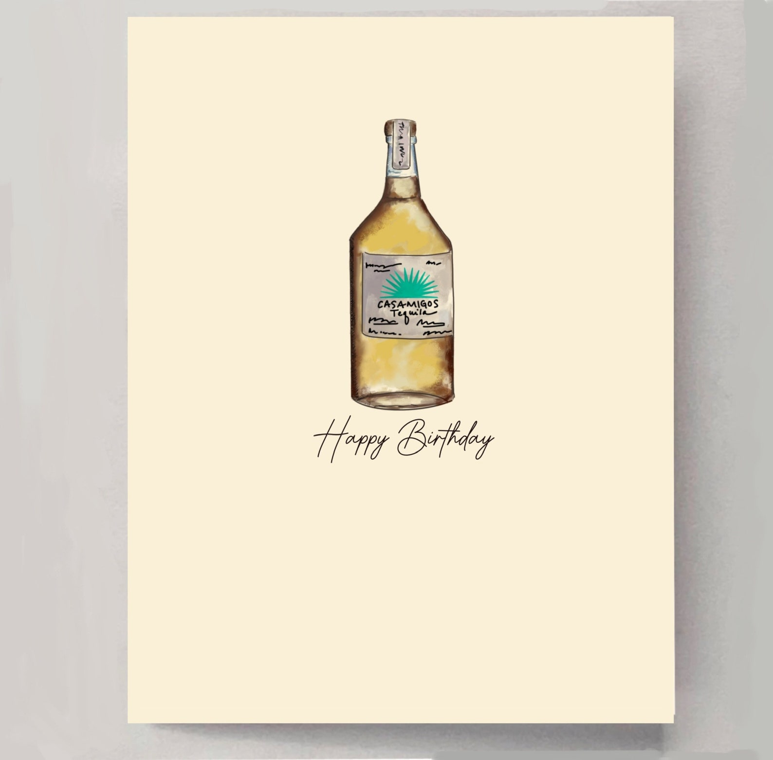 Tequila Birthday Card, Tequila Card, Casamigos Repasado, Casamigos ...