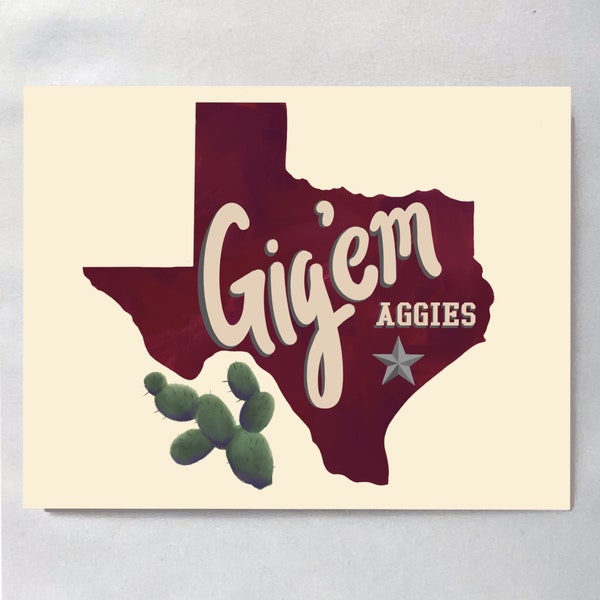 Gig Em - Etsy
