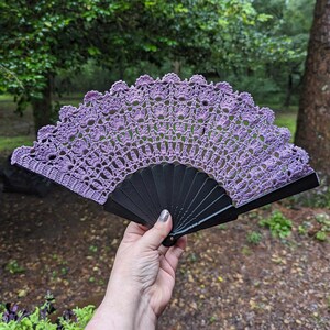 Crown of Petals Crochet Hand Fan Kit - Crochet Kit - Hand Fan - Crochet ...