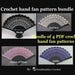 Crown of Petals Crochet Hand Fan Kit - Crochet Kit - Hand Fan - Crochet ...