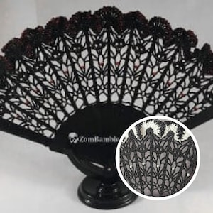 Bundle of 4 Crochet Hand Fan Patterns - 4 Different Designs - Crochet ...