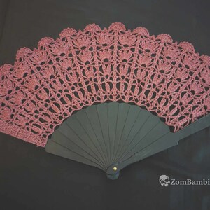 Crown of Petals Crochet Hand Fan Pattern Hand Fan Crochet Pattern PDF ...