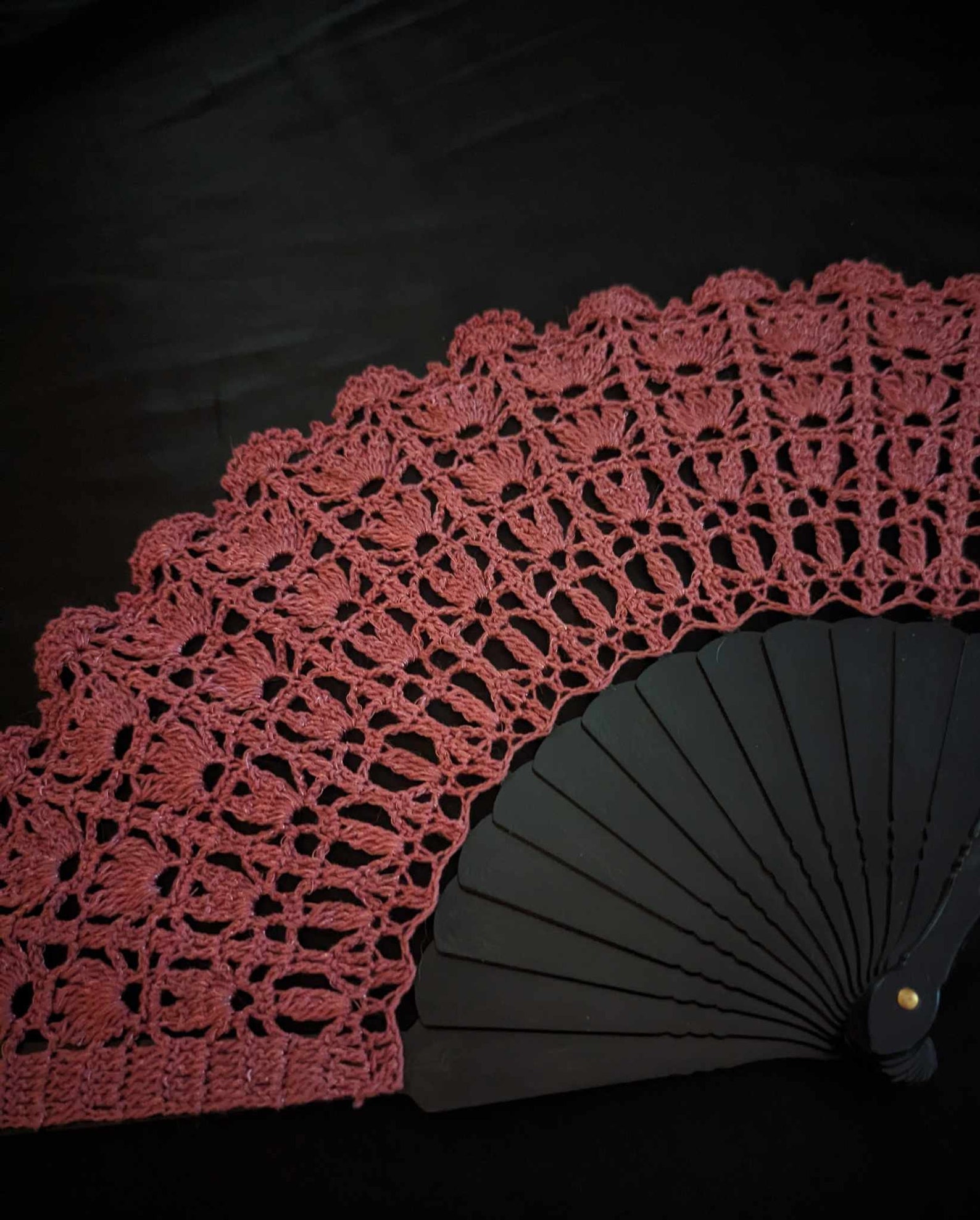 Crown of Petals Crochet Hand Fan Pattern Hand Fan Crochet - Etsy