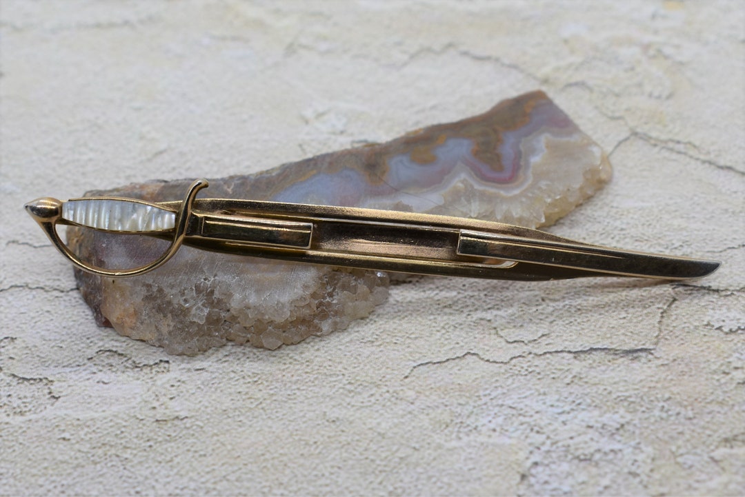SWANK Sword Tie Bar - Etsy