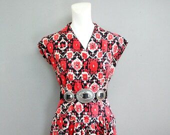 Native print dress | Etsy