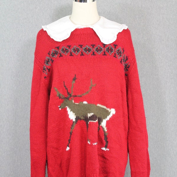 Reindeer Sweater - Etsy