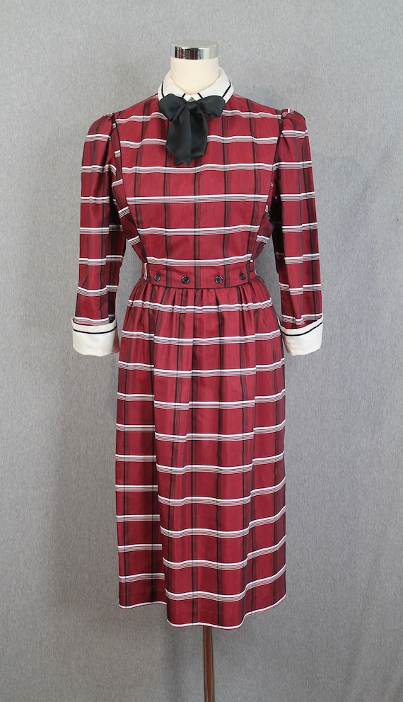 1970s dress plaid fall - Gem