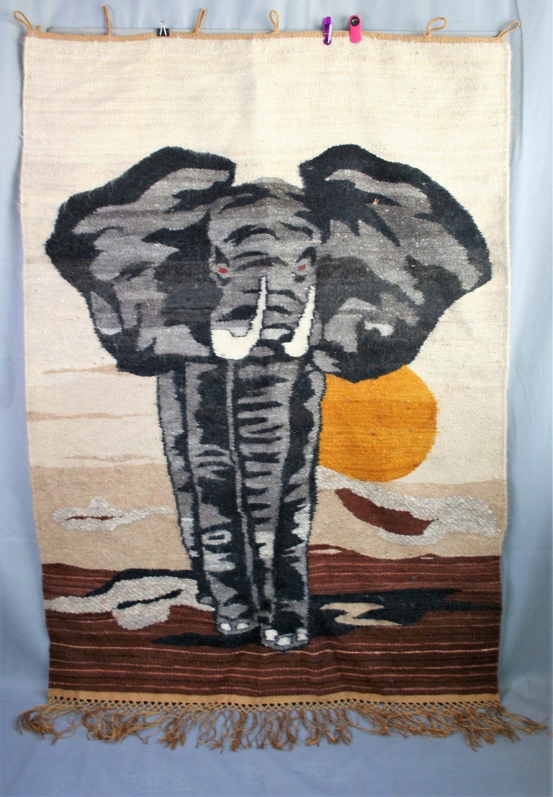 1970 Hand Woven Mid Century Wall Tapestry/hanging Huge - Etsy