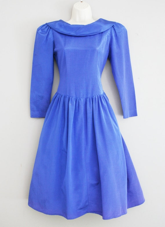 1980s - Puff Sleeve - by Katherine Conover - Purple -… - Gem