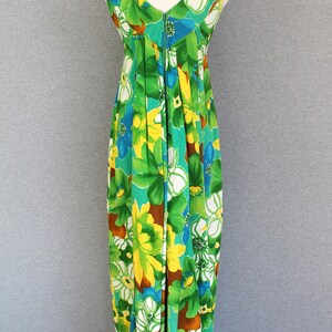 1970s Hawaiian Togs Luau Dress Pool Party Tiki Party Dress Sundress ...
