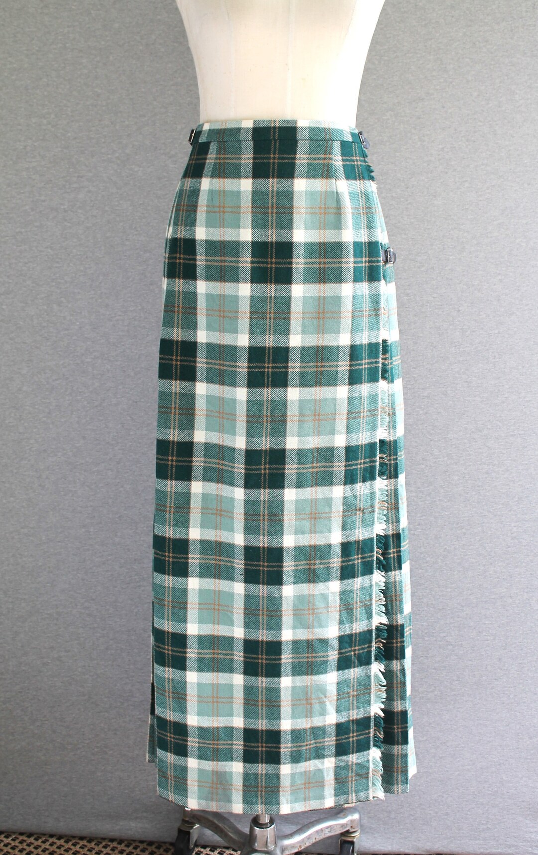 Tartan - Wool Plaid - Maxi - Wrap Skirt - Kilt - by Laird Porch - 32 ...