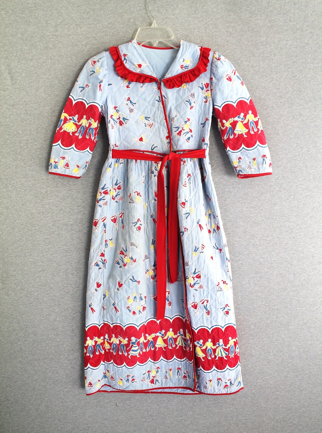 1940s - Sally Slumper Party - Housecoat - Robe - Quilted - Wrap - Etsy