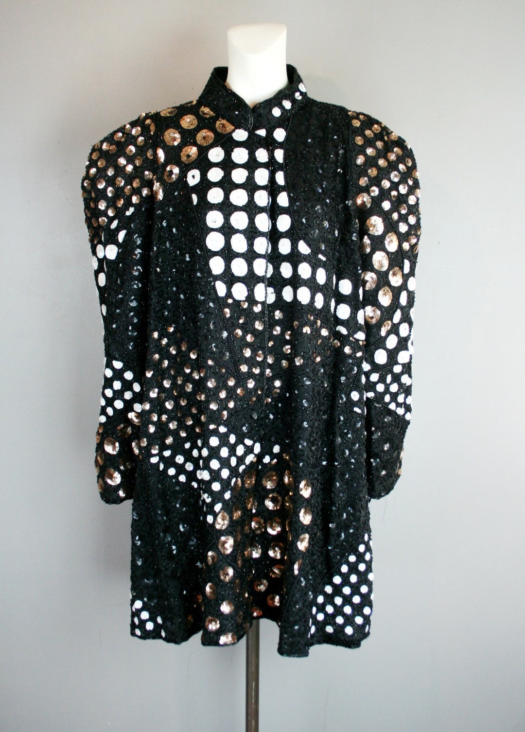 1980's - French Collizioni - Avant Garde Designer - Swing Coat ...